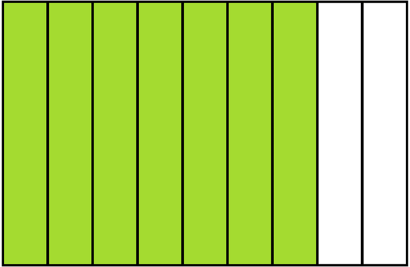 Lime Rectangle Fraction 7:9 - Free vector clipart images on creazilla.com