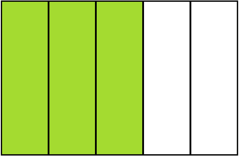 Lime Rectangle Fraction 3:5 - Free vector clipart images on creazilla.com