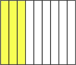 Yellow Rectangle Fraction 3:9 - Free vector clipart images on creazilla.com