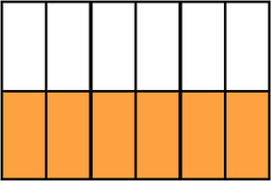 Orange Rectangle Fraction 6:12 - Free vector clipart images on ...