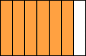 Orange Rectangle Fraction 6:7 - Free vector clipart images on creazilla.com