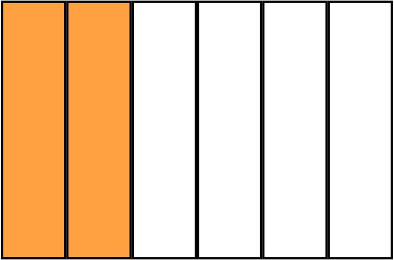 Orange Rectangle Fraction 2:6 clipart. Free download transparent .PNG ...