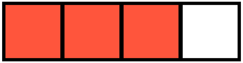 Vermilion Rectangle Fraction 3:4 clipart. Free download transparent ...