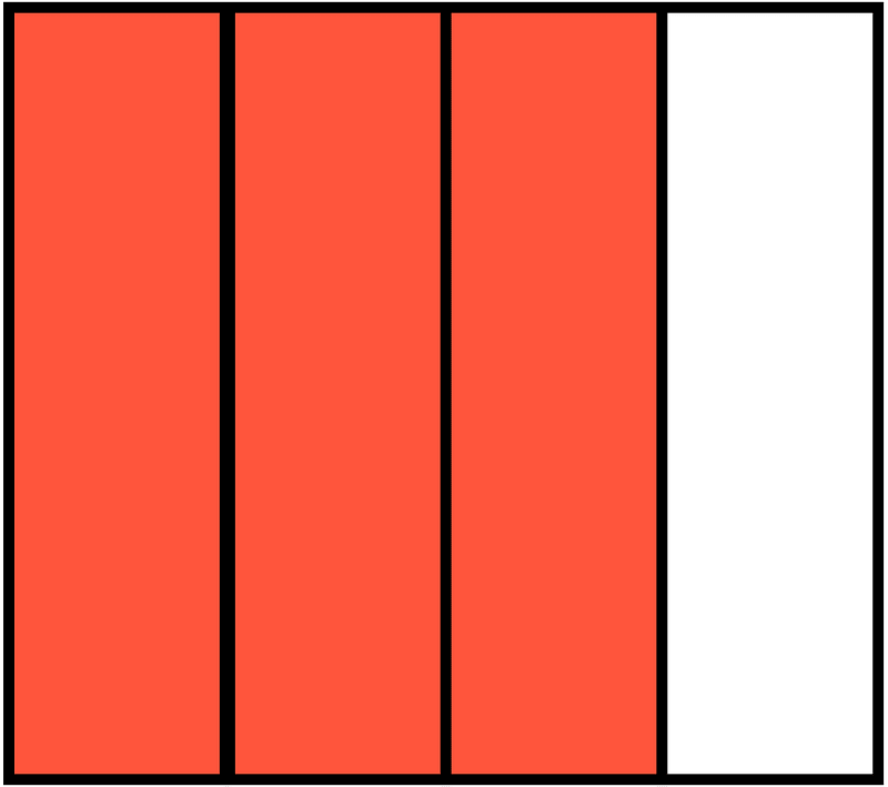 Vermilion Rectangle Fraction 3:4 clipart. Free download transparent ...