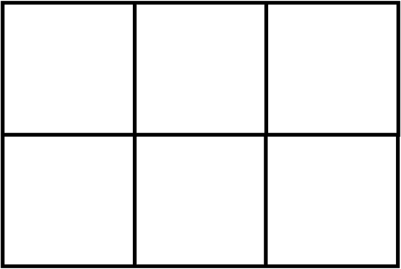 White Rectangle Fraction 1:6 - Free vector clipart images on creazilla.com