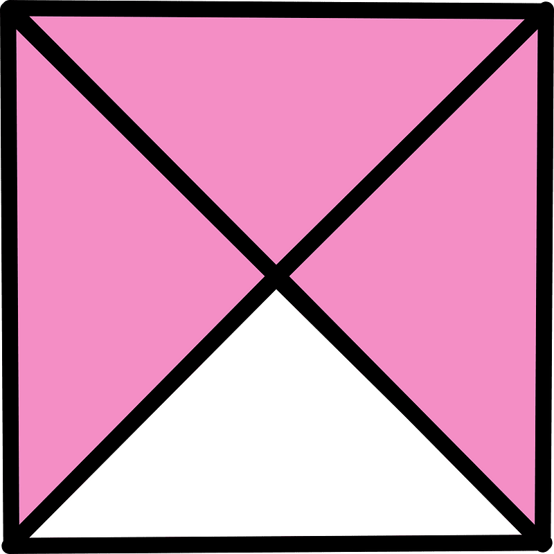 Purple Square Fraction 3:4 - Free vector clipart images on creazilla.com