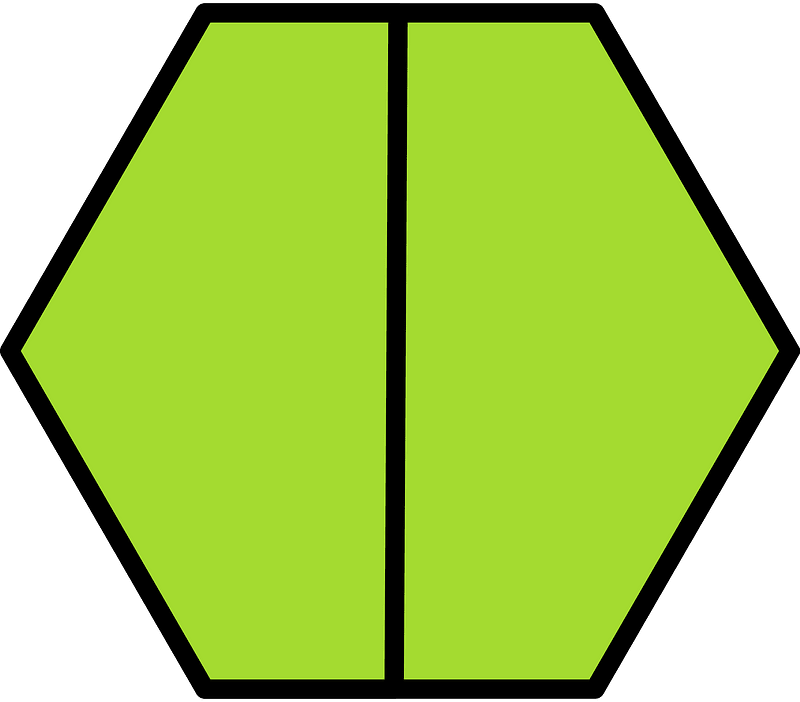 Lime Hexagon Fraction 2:2 clipart. Free download transparent .PNG ...