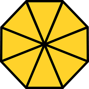 Yellow Regular Octagon Fraction 8:8 clipart. Free download transparent ...