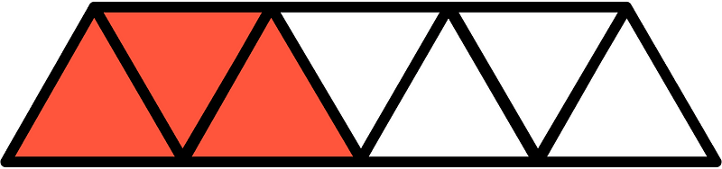 Vermilion Triangles Fraction 3:7 clipart. Free download transparent ...