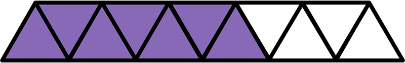 Violet Triangles Fraction 7:11 - Free vector clipart images on ...