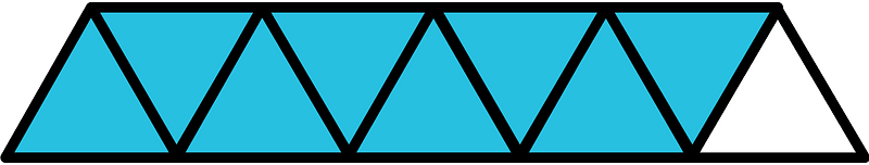 Cerulean-Blue Triangles Fraction 8:9 clipart. Free download transparent ...