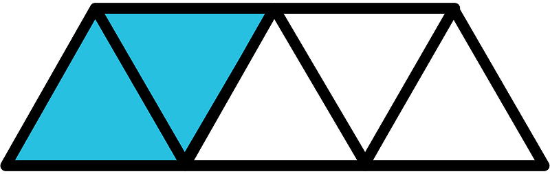 Cerulean-Blue Triangles Fraction 2:5 clipart. Free download transparent ...