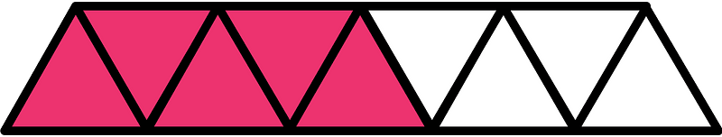 Pink Triangles Fraction 5:9 - Free vector clipart images on creazilla.com