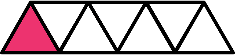 Pink Triangles Fraction 1:7 - Free vector clipart images on creazilla.com