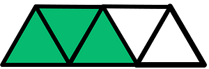 Green Triangles Fraction 3:5 - Free vector clipart images on creazilla.com