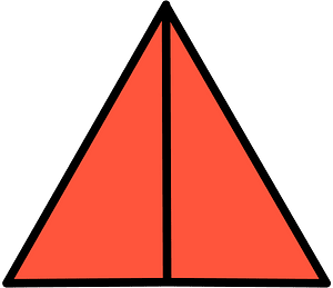 Vermilion Triangle Fraction 2:4 clipart. Free download transparent .PNG ...