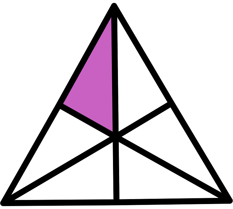 Magenta Triangle Fraction 1:6 clipart. Free download transparent .PNG ...