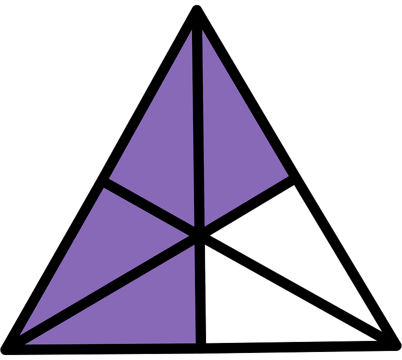 Violet Triangle Fraction 4:6 clipart. Free download transparent .PNG ...