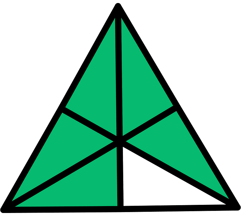 Green Triangle Fraction 5:6 - Free vector clipart images on creazilla.com