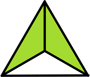 Lime Triangle Fraction 2:3 - Free vector clipart images on creazilla.com