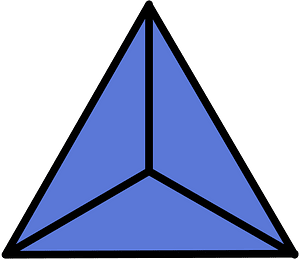 Ultramarine Triangle Fraction 3:3 - Free vector clipart images on ...