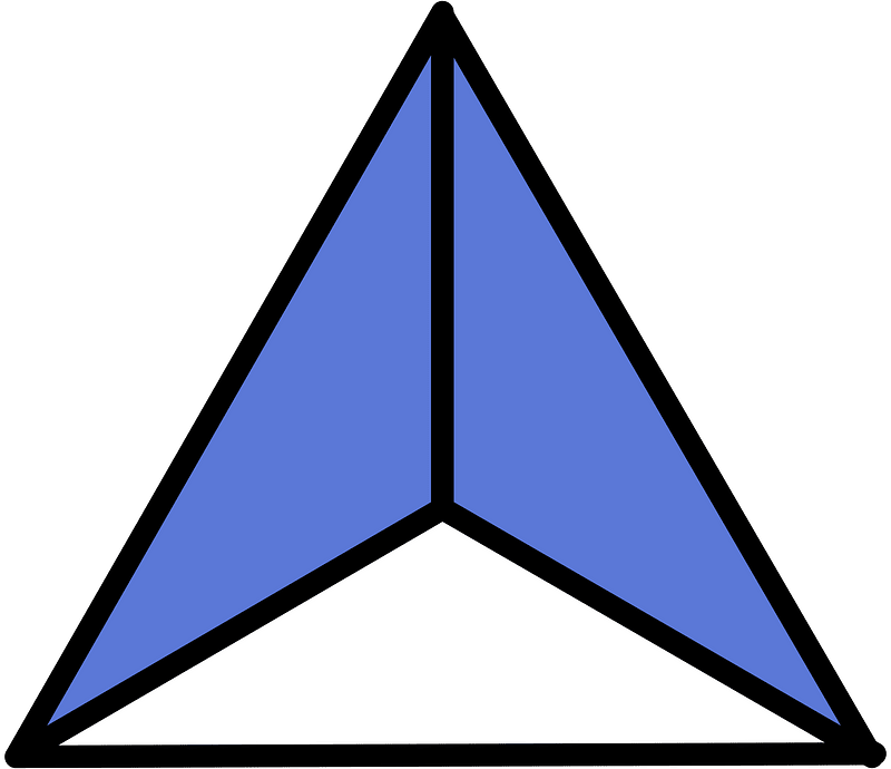 Ultramarine Triangle Fraction 2:3 - Free vector clipart images on ...