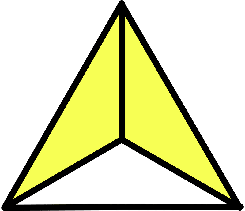 Yellow Triangle Fraction 2:3 clipart. Free download transparent .PNG ...