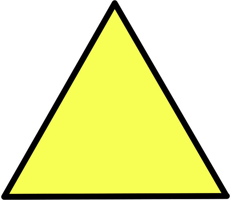Yellow Triangle Fraction 1:1 clipart. Free download transparent .PNG ...