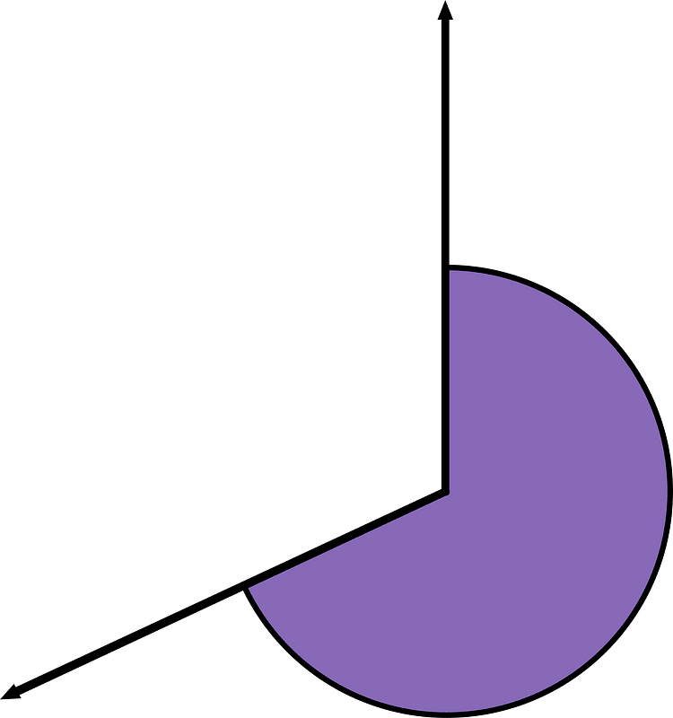 245 Degree angle (Violet) - Free vector clipart images on creazilla.com