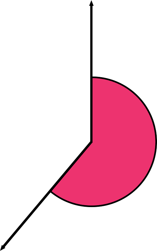 220 Degree angle (Pink) clipart. Free download transparent .PNG | Creazilla