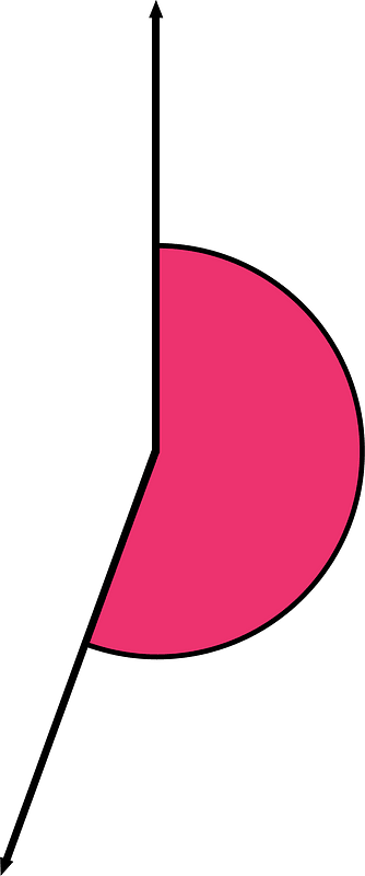 200 Degree angle (Pink) clipart. Free download transparent .PNG | Creazilla