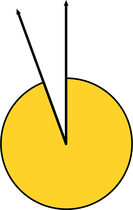 340 Degree angle (Yellow-Amber) - Free vector clipart images on ...