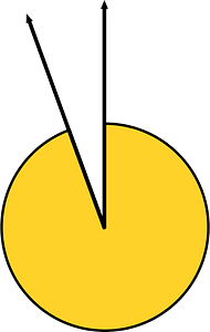 340 Degree angle (Yellow-Amber) - Free vector clipart images on ...