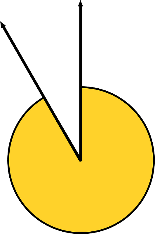 330 Degree angle (Yellow-Amber) - Free vector clipart images on ...