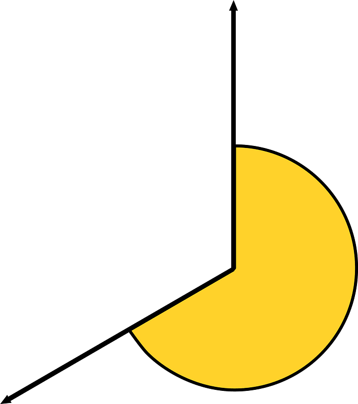 240 Degree angle (Yellow-Amber) clipart. Free download transparent .PNG ...