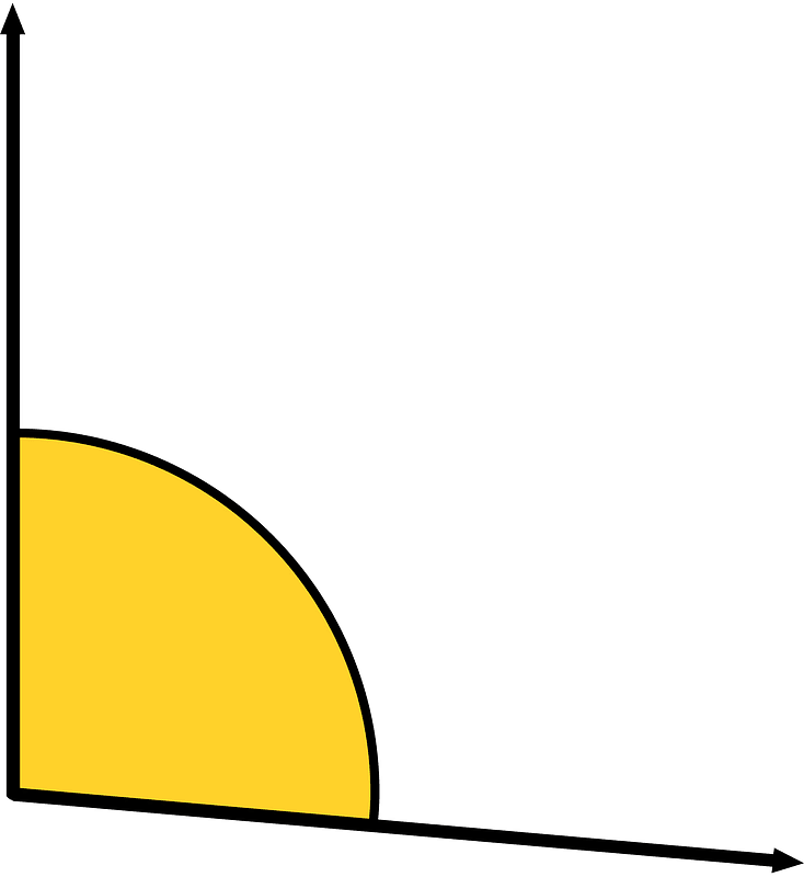 95 Degree angle (Yellow-Amber) - Free vector clipart images on ...