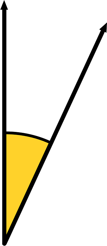 25 Degree angle (Yellow-Amber) - Free vector clipart images on ...