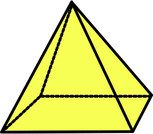 Yellow Square Based Pyramid clipart. Free download transparent .PNG ...