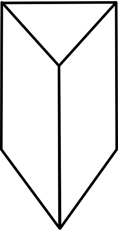 White Triangular prism clipart. Free download transparent .PNG | Creazilla