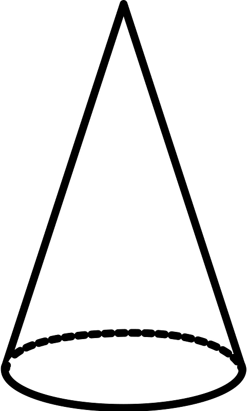 White Cone clipart. Free download transparent .PNG | Creazilla