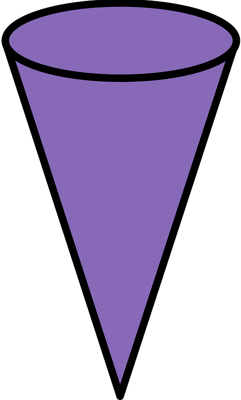 Violet Cone clipart. Free download transparent .PNG | Creazilla