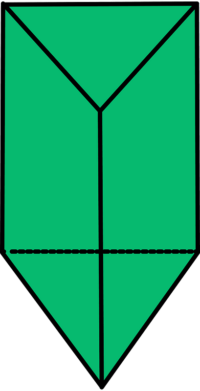 Green Triangular prism clipart. Free download transparent .PNG | Creazilla