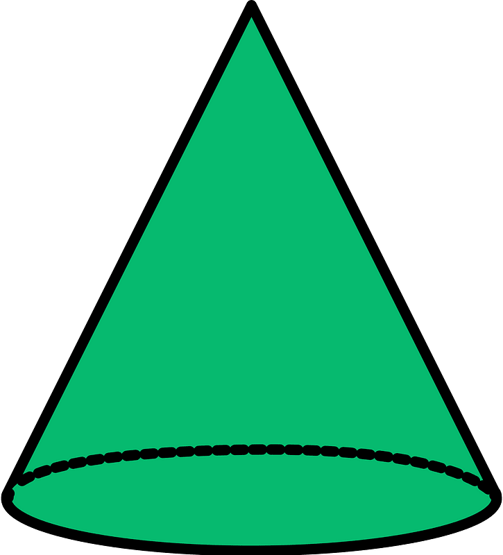 Green Cone clipart. Free download transparent .PNG | Creazilla