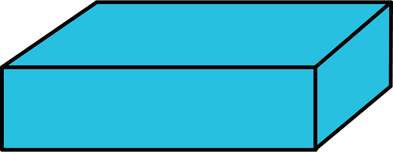 Cerulean-Blue Rectangular cuboid clipart. Free download transparent ...