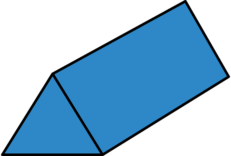 Blue Triangular prism clipart. Free download transparent .PNG | Creazilla