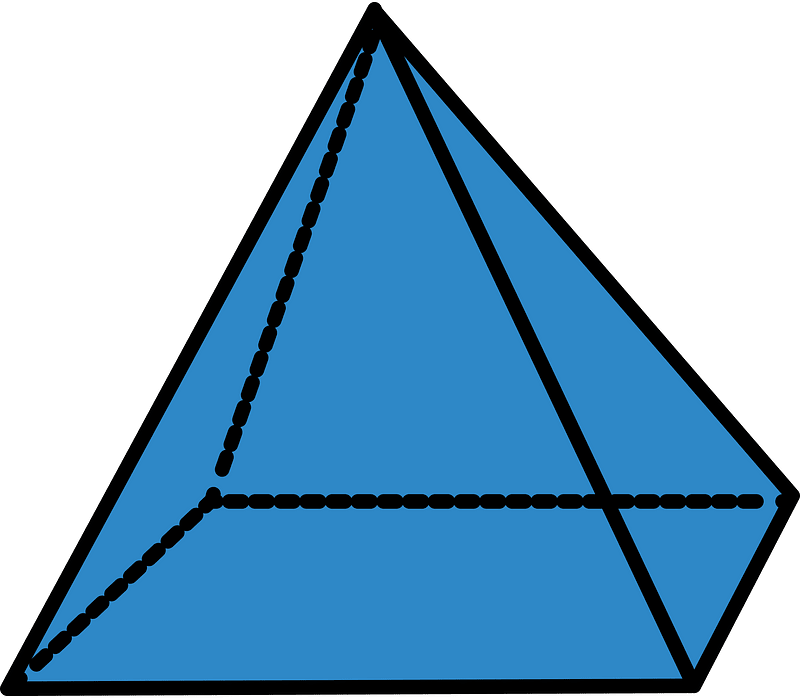 Blue Square Based Pyramid clipart. Free download transparent .PNG ...