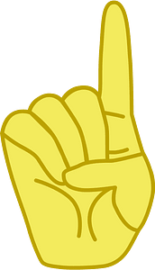 1 Finger (Yellow-Green skin) - Free vector clipart images on creazilla.com