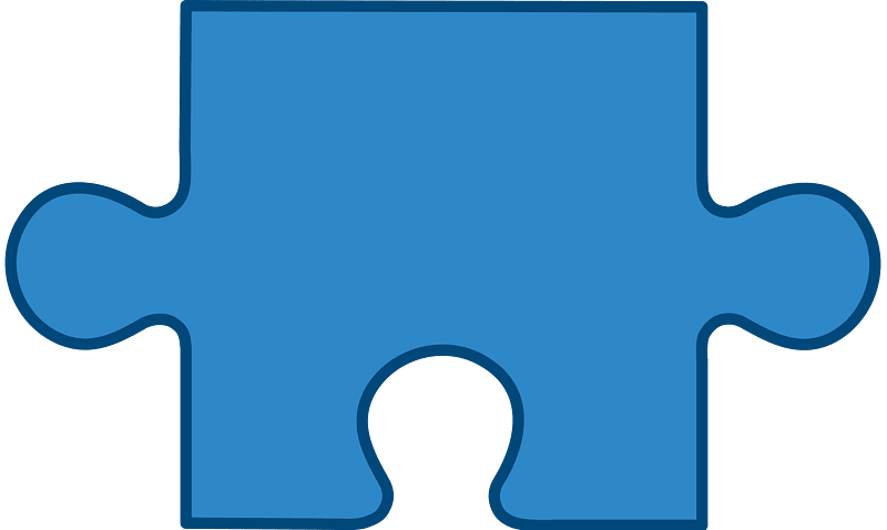 Blue jigsaw puzzle piece clipart. Free download transparent .PNG ...