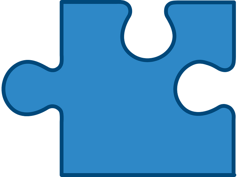 Blue jigsaw puzzle piece clipart. Free download transparent .PNG ...