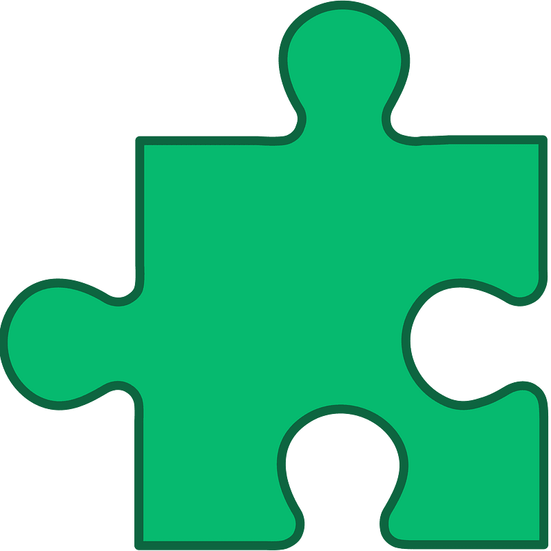Green jigsaw puzzle piece clipart. Free download transparent .PNG ...